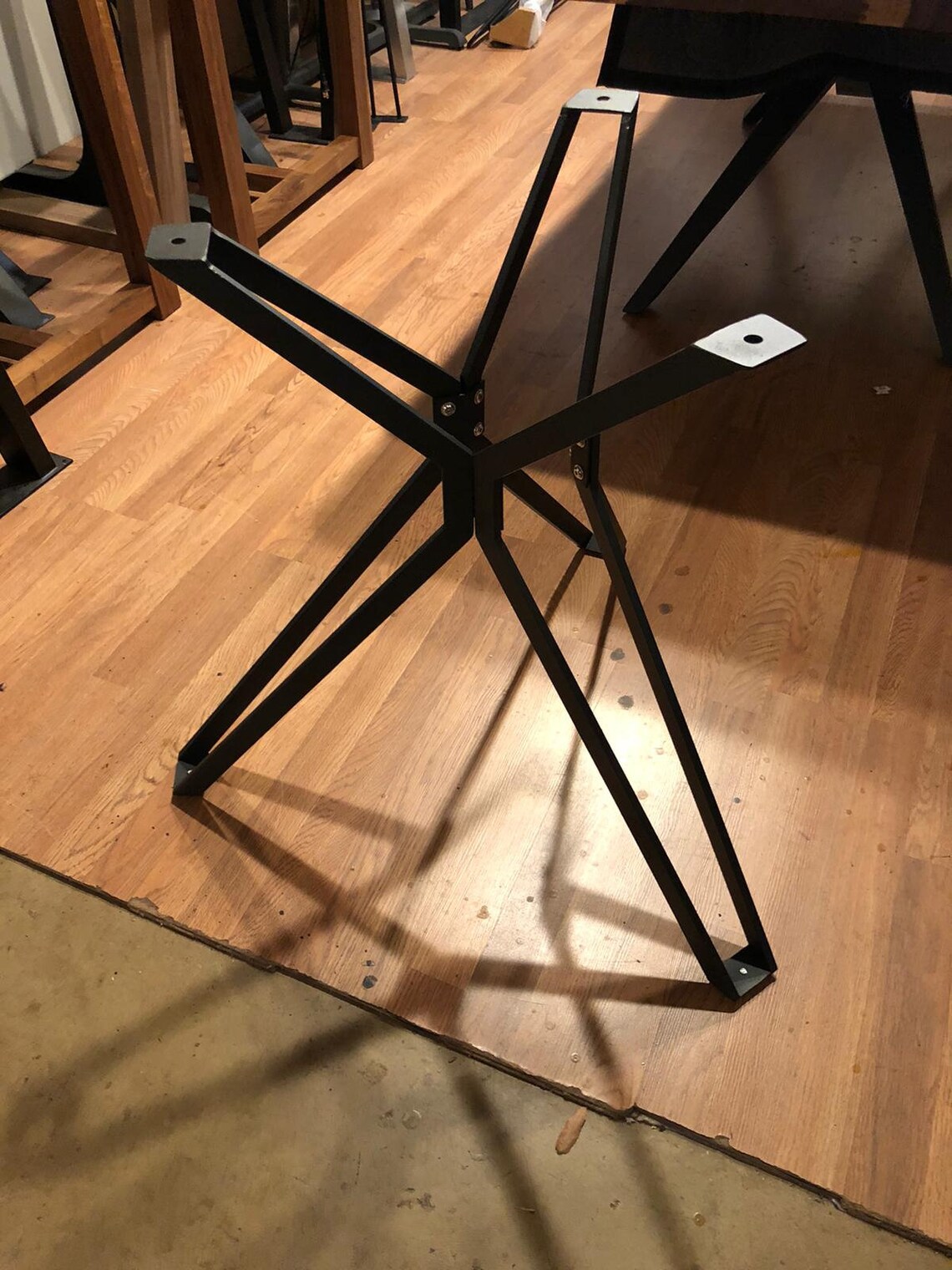 Star Pedestal Metal Table Base Legs Black for Round Top Wood Table ...