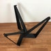 Triple Triangle Metal Table Base Legs Black for Round Top Wood Table ...