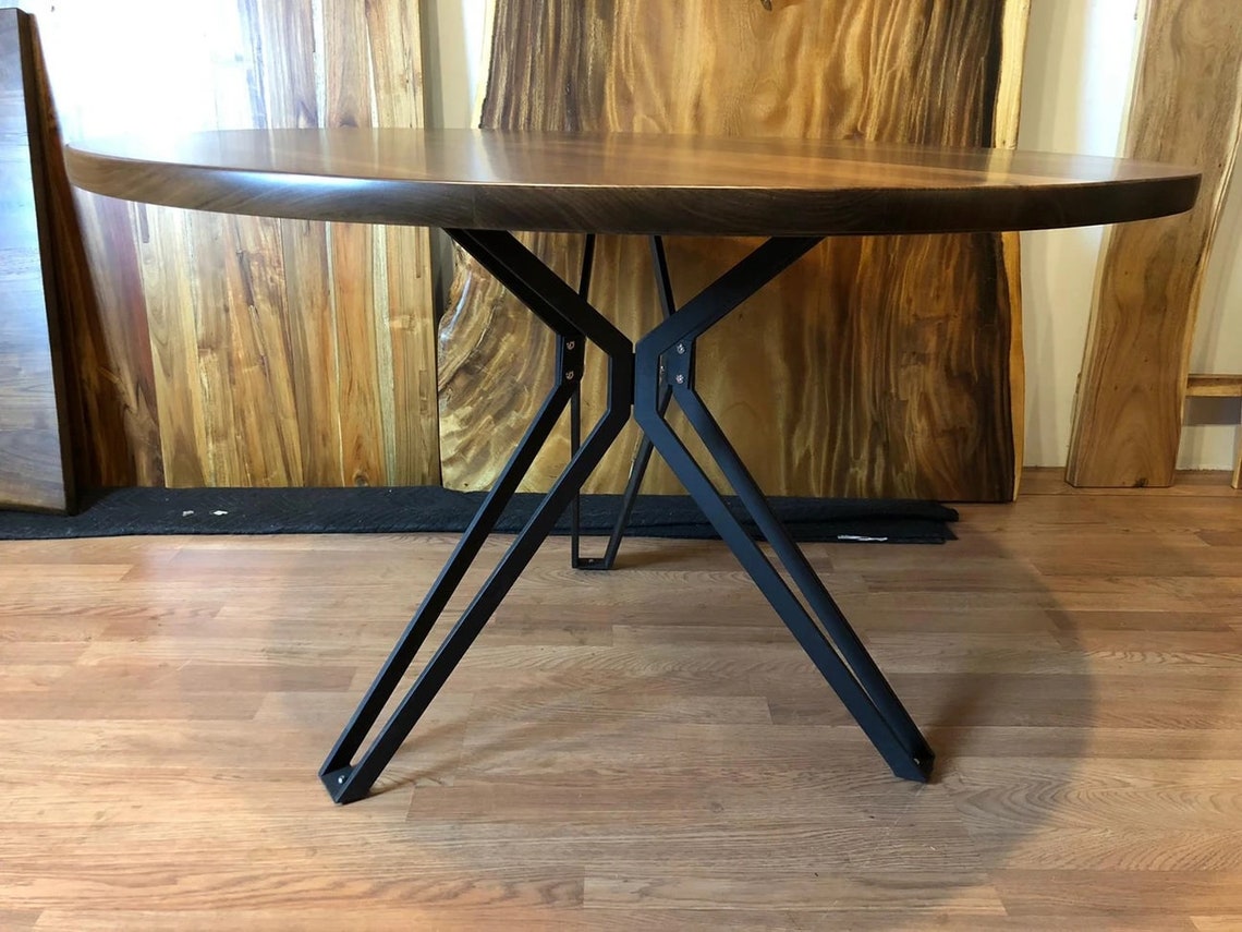 Star Pedestal Metal Table Base Legs Black for Round Top Wood Table ...