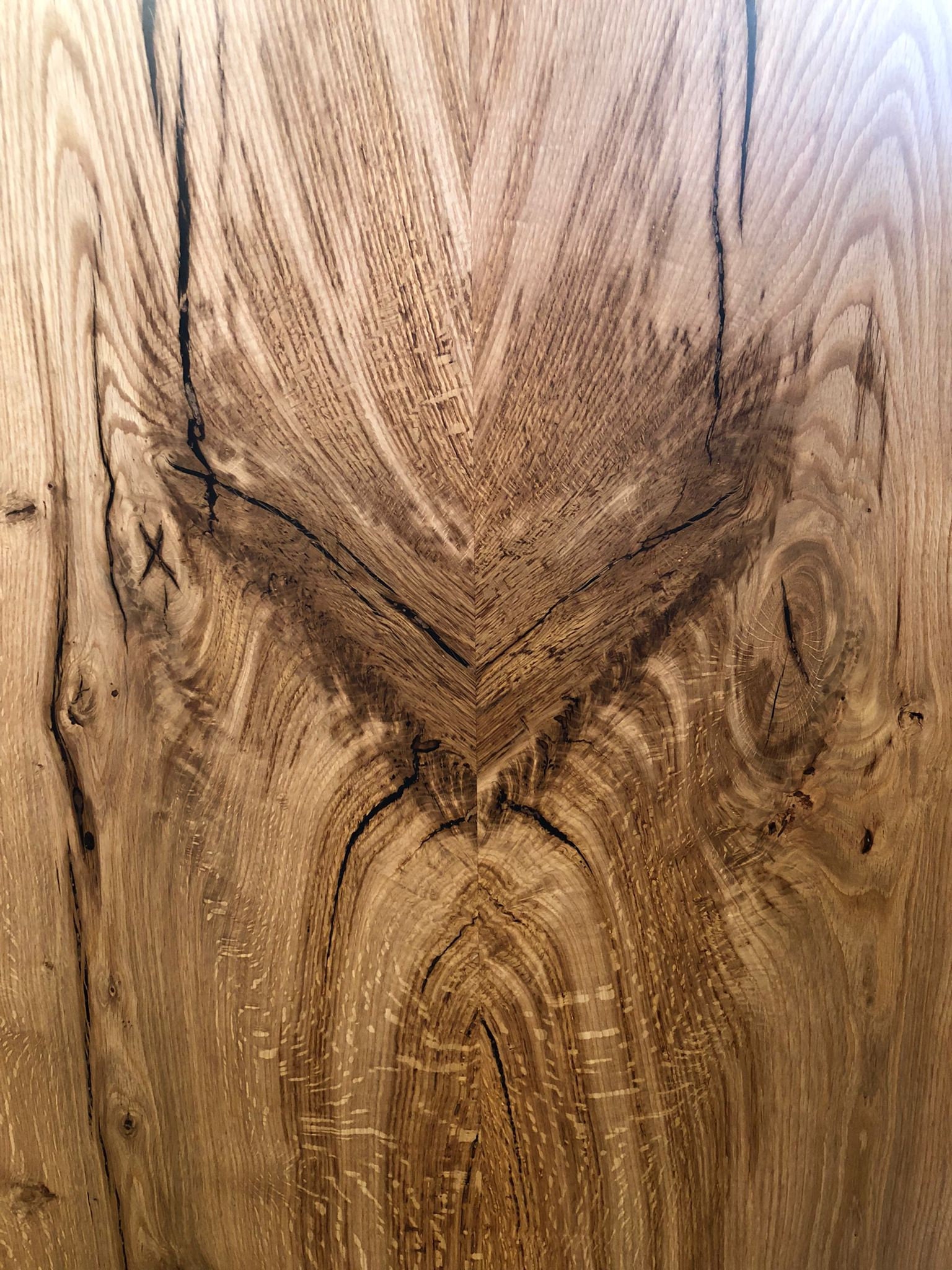 Live Edge Oak Wood Bookmatch Slab 84x42-46 Dining Table Top or Conference Room Table - Etsy