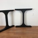 Metal Table Desk Base Legs in Black Matte Finish . Contemporary Table ...