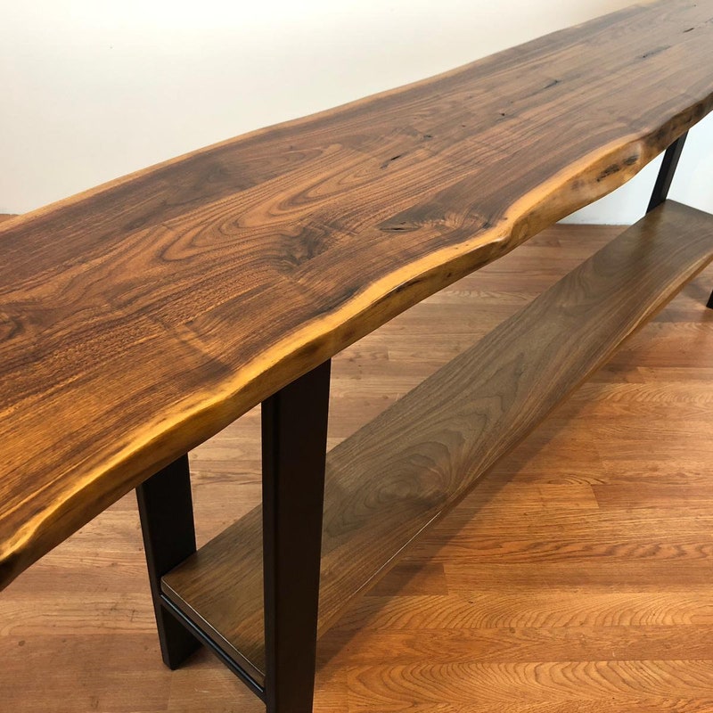 Live Edge Sofa Table - Etsy