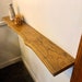 Rustic Live Edge Solid Teak Wood Floating Shelf With Hardware 35.5" - Etsy