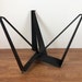 Triple Triangle Metal Table Base Legs Black for Round Top Wood - Etsy