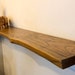 Rustic Live Edge Solid Teak Wood Floating Shelf With Hardware 47.25" - Etsy