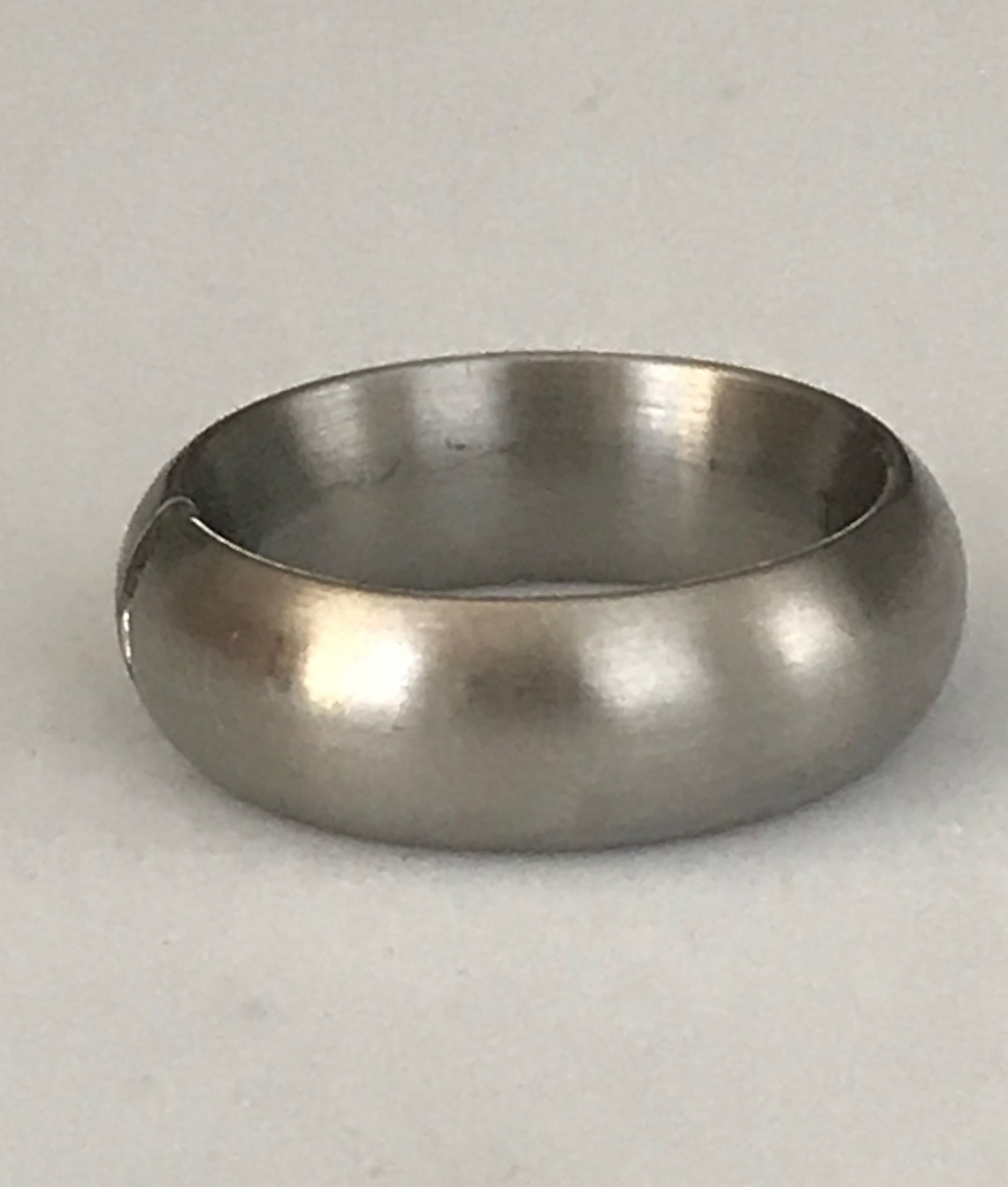 Sleek Stainless Steel Tension Ring With Diamond - Etsy