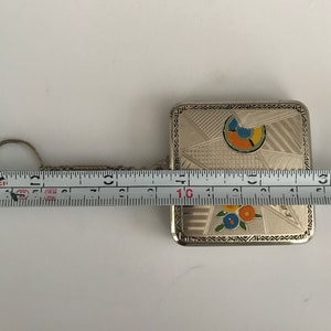 Vintage Art Deco Evans Compact Case With Multicolor Floral Enamel and ...