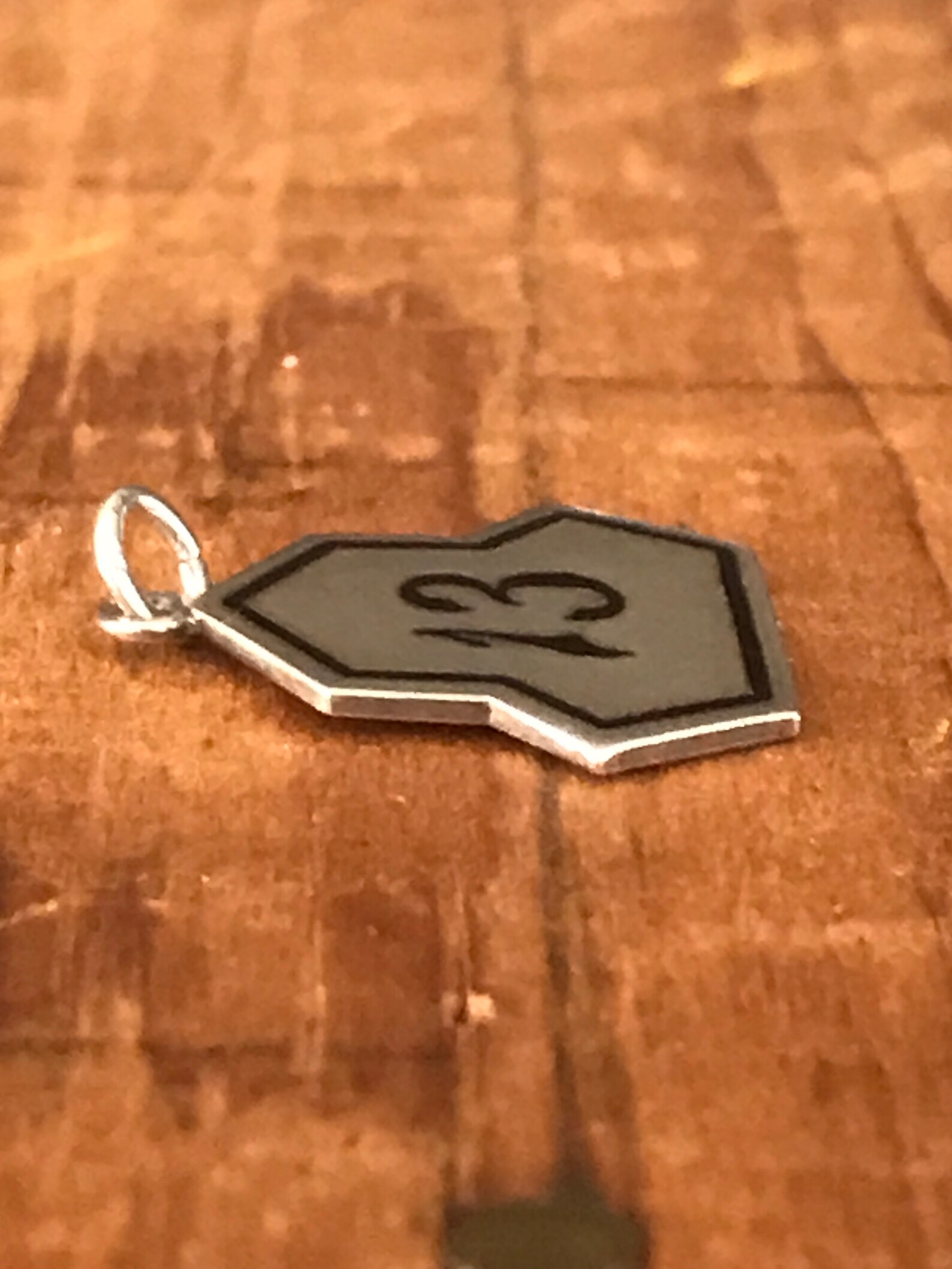 Vintage Sterling Silver Enamel Lucky 13 Charm Pendant - Etsy