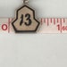 Vintage Sterling Silver Enamel Lucky 13 Charm Pendant - Etsy