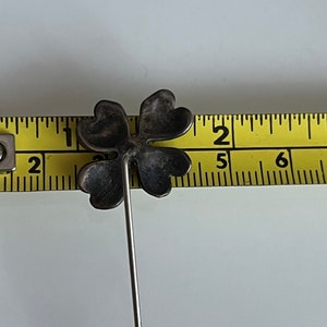 Vintage Sterling Silver Clover Stick Pin Marked Doskow Sterling - Etsy
