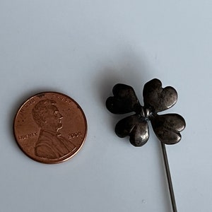 Vintage Sterling Silver Clover Stick Pin Marked Doskow Sterling - Etsy