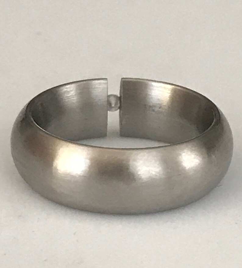 Sleek Stainless Steel Tension Ring With Diamond - Etsy