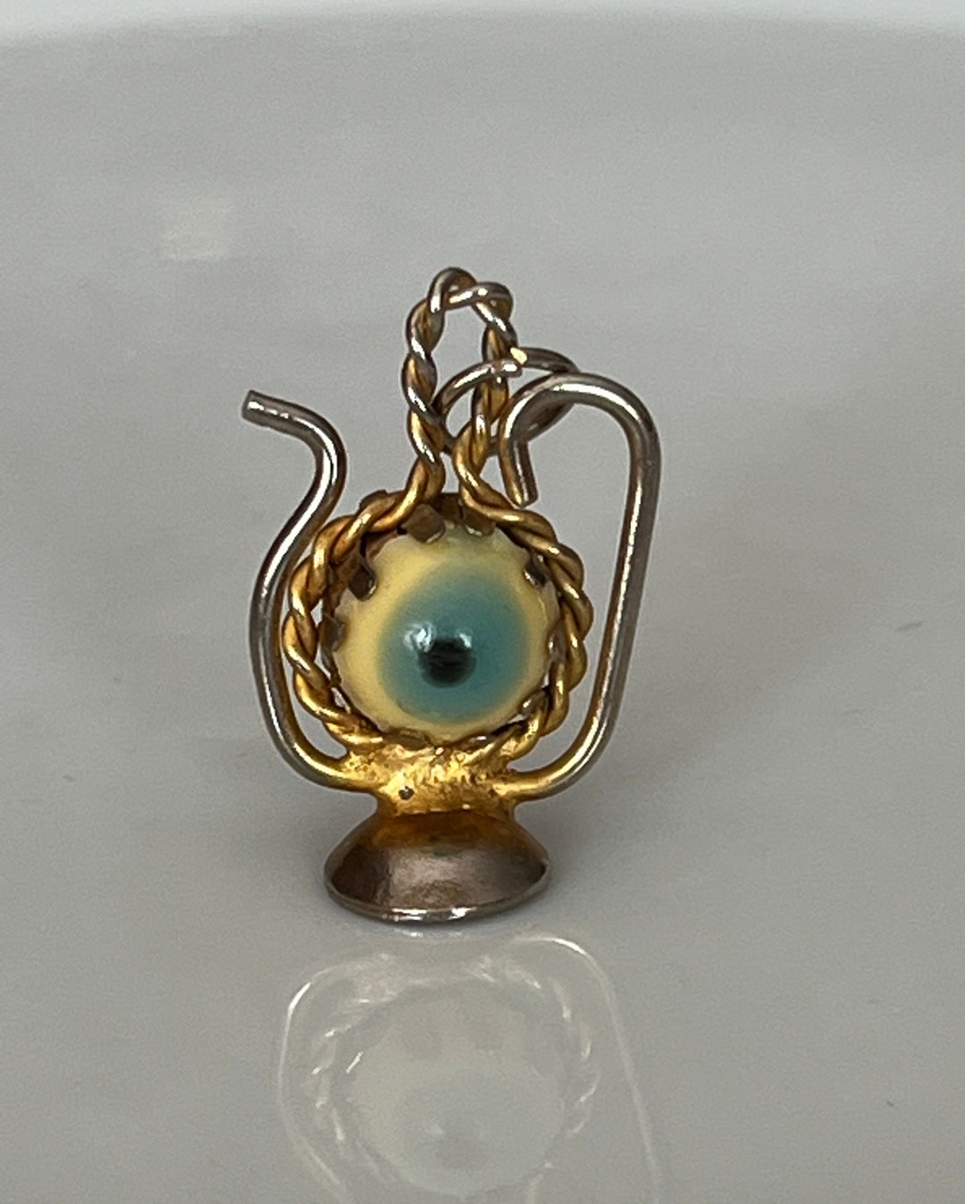 Antique Ornate Gold Filled Fob Pitcher With Evil Eye - Etsy