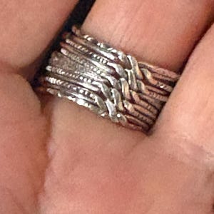 Vintage Sterling Silver Multi Band Floral Puzzle Ring - Etsy