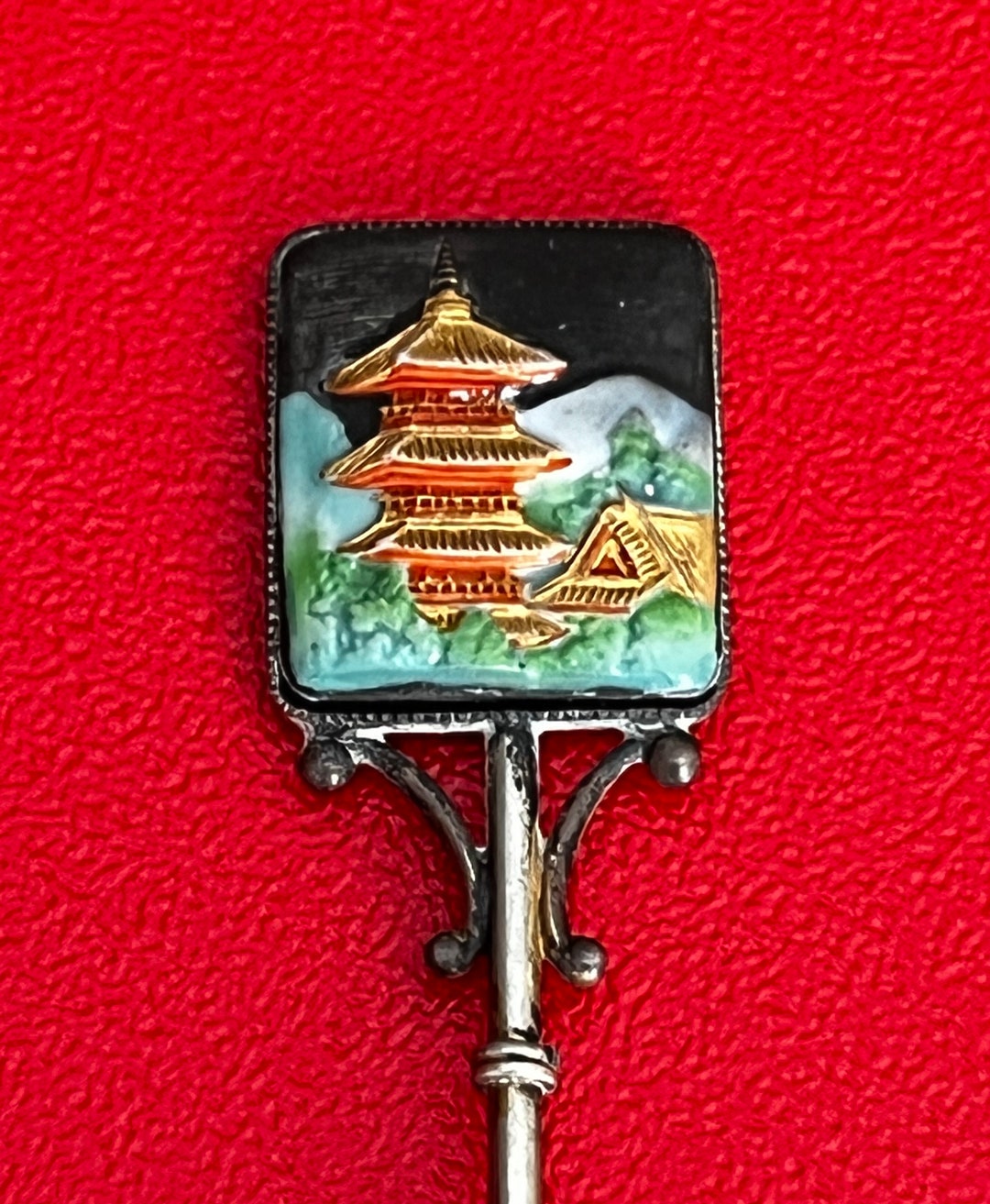 Vintage Colorful Toshikane Japan Sterling Silver Spoon - Etsy
