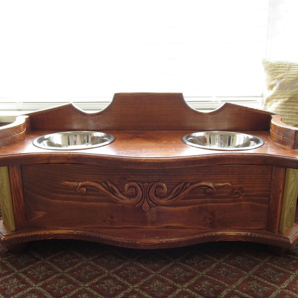Dog Feeding Station With Storage - Etsy
