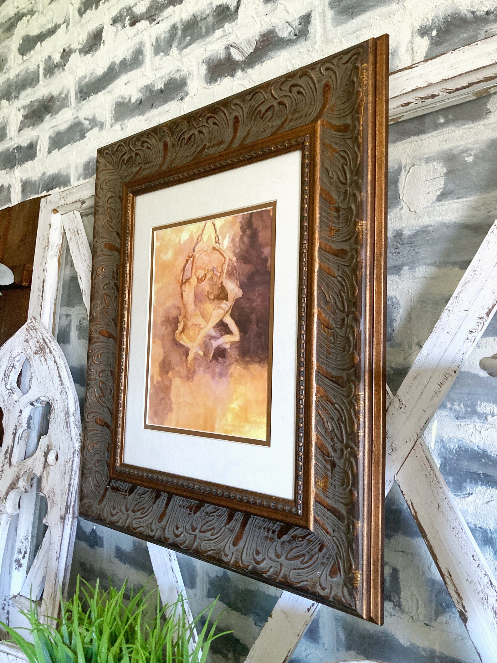 Cirque Framed Abstract Watercolor Print, Original Aerial Trapeze Decor ...