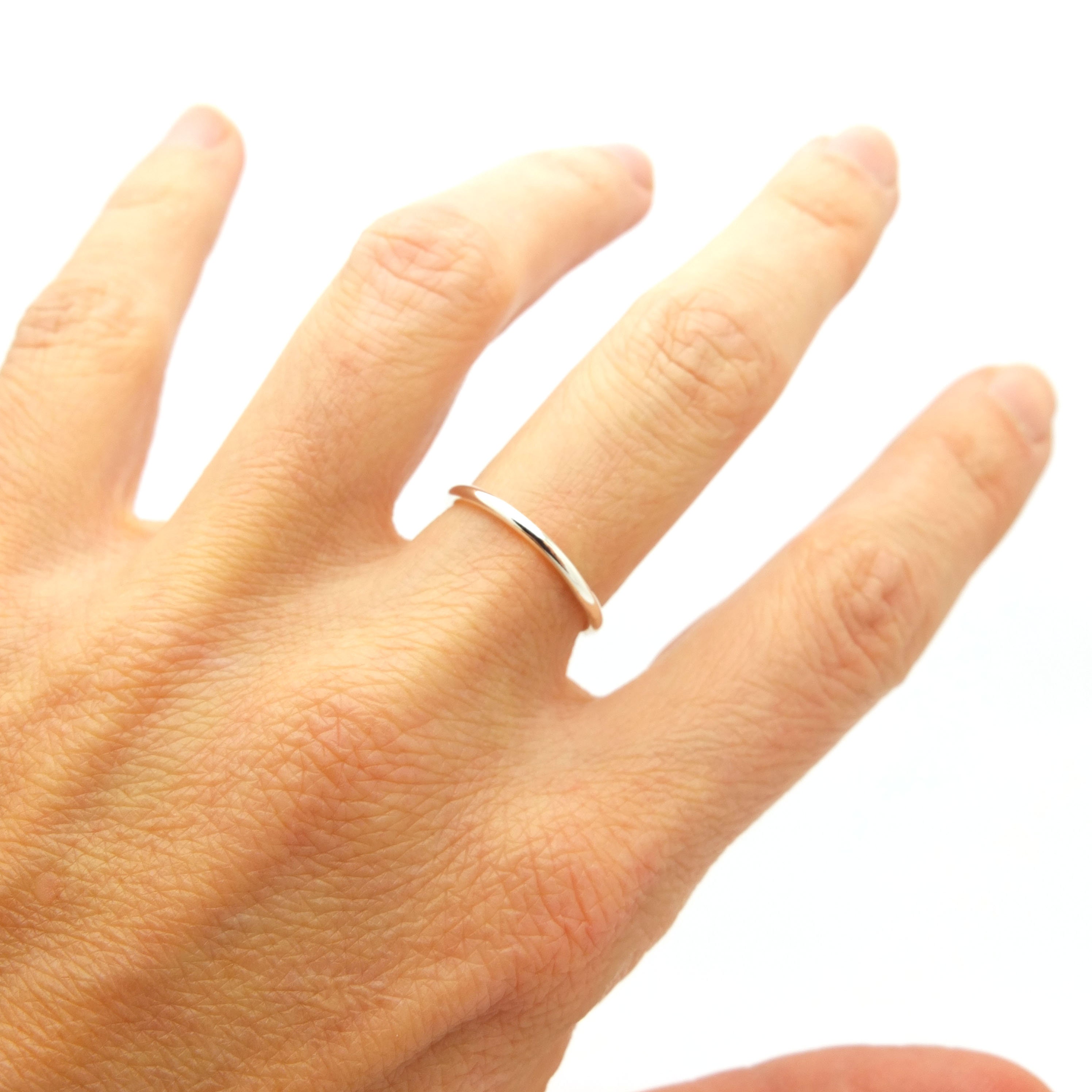 Simple Sterling Silver Stack Ring the Most Simple Ring Ever | Etsy