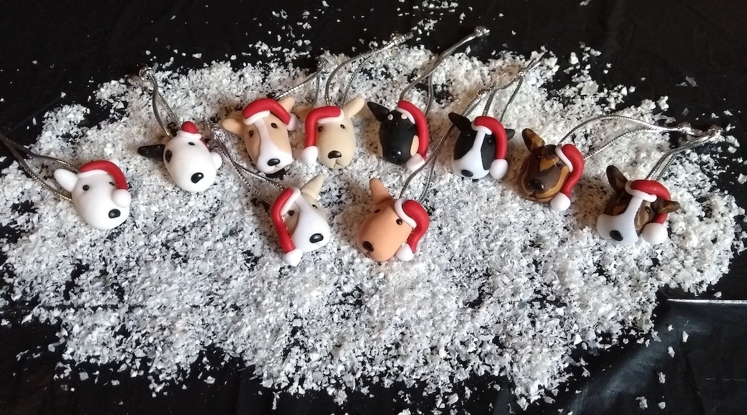 Bull Terrier Gift, English Bull Gift, Bull Terrier Christmas Decoration ...