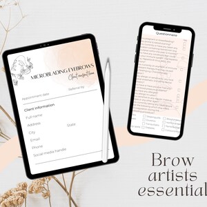 Microblading Client Intake Form/ Consent Forms/ PMU Artist/esthetician ...