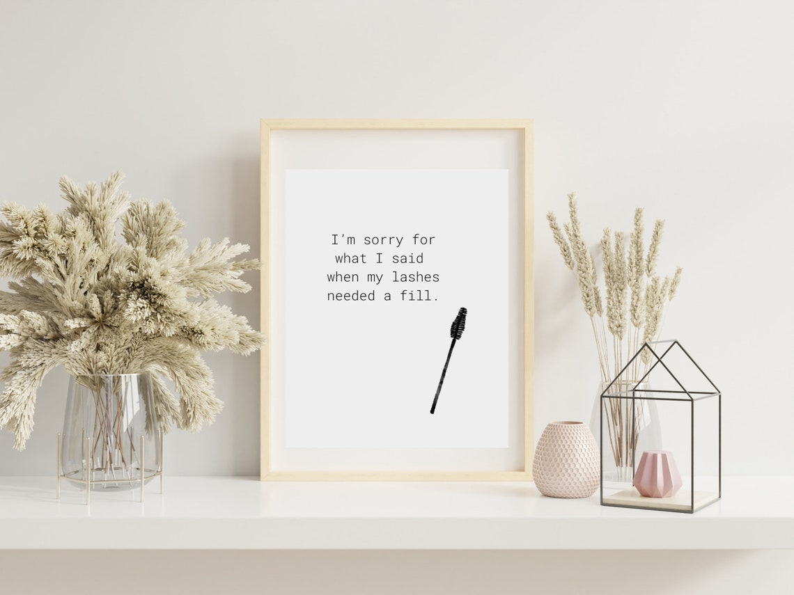 Lash Artist / Printable Wall Art /quote Print/ Modern Wall Decor ...