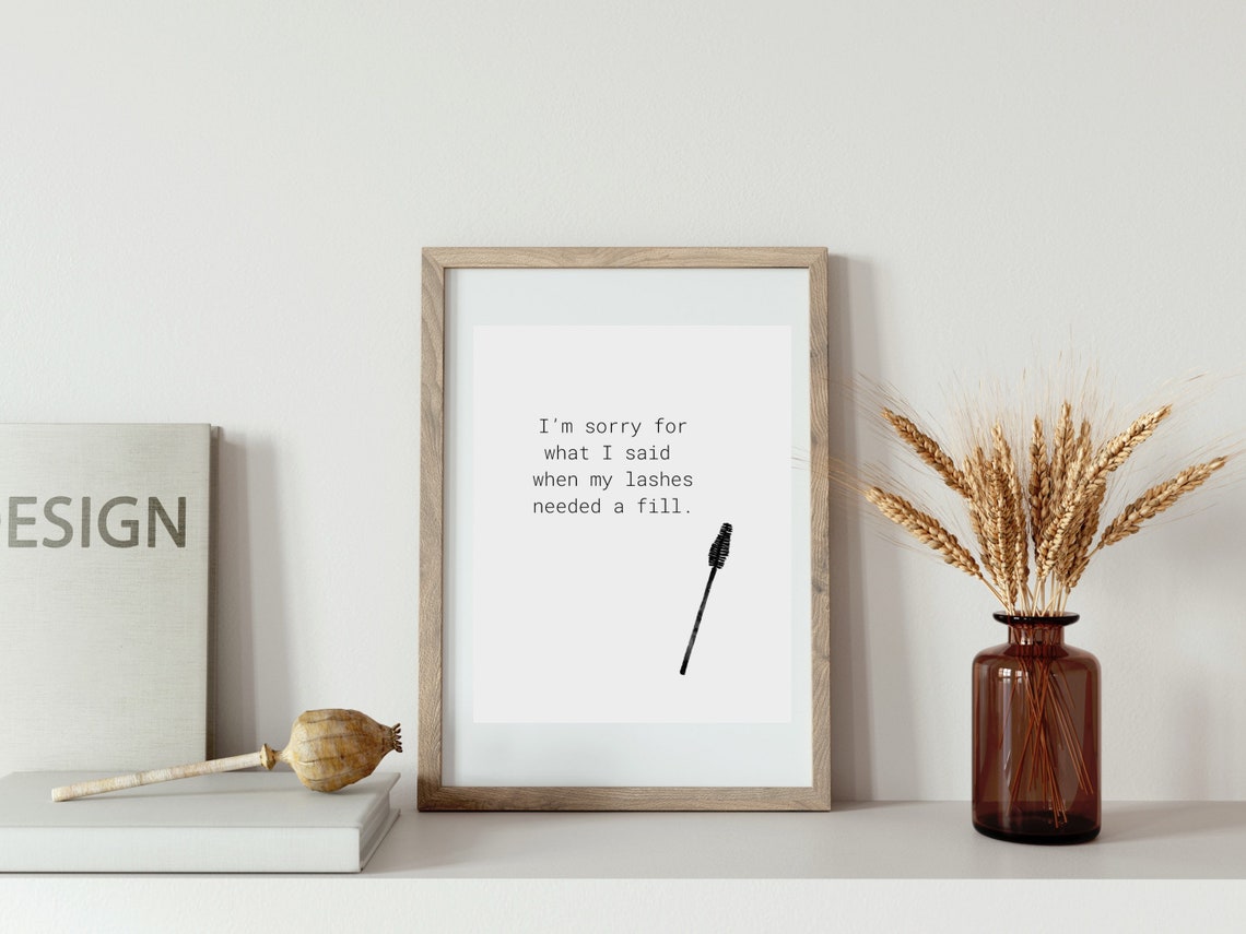 Lash Artist / Printable Wall Art /quote Print/ Modern Wall Decor ...
