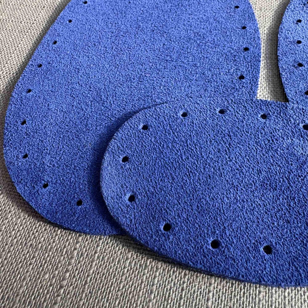Cobalt Blue Suede Patches in Real Leather Hand-made in England. Genuine ...