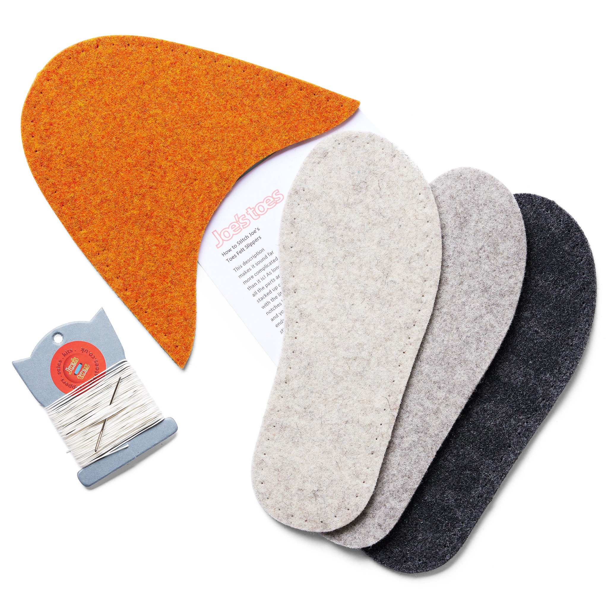 DIY Wool Felt Slipper Kit: Easy Sewing Project - Etsy