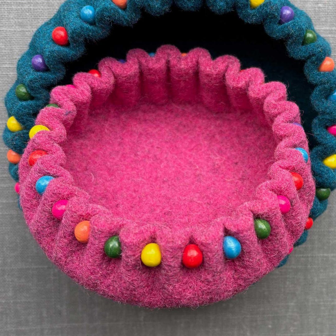 Beaded Felt Bowl Kit: Easy DIY Craft Project - Etsy