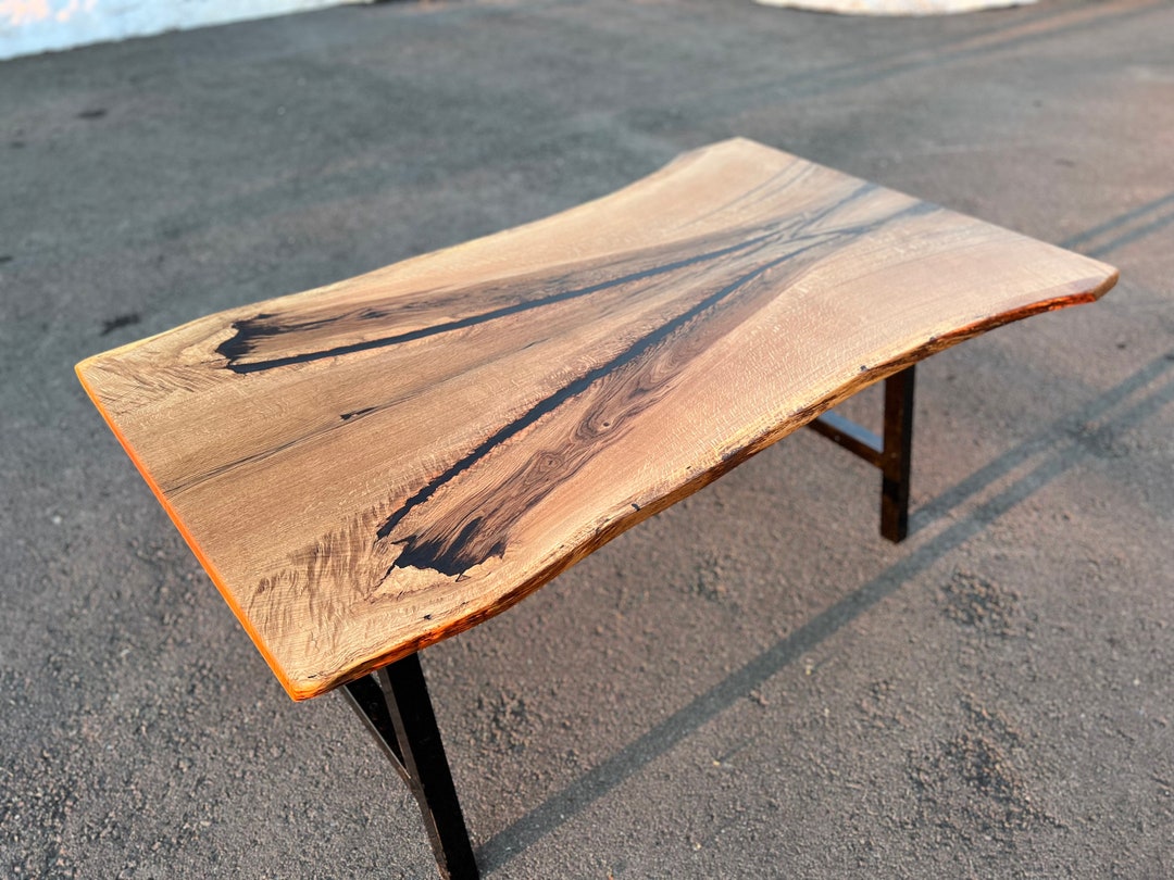 Live Edge White Oak Table - Etsy