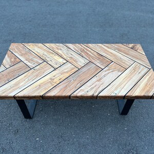 Spalted Maple Herringbone Coffee Table - Etsy