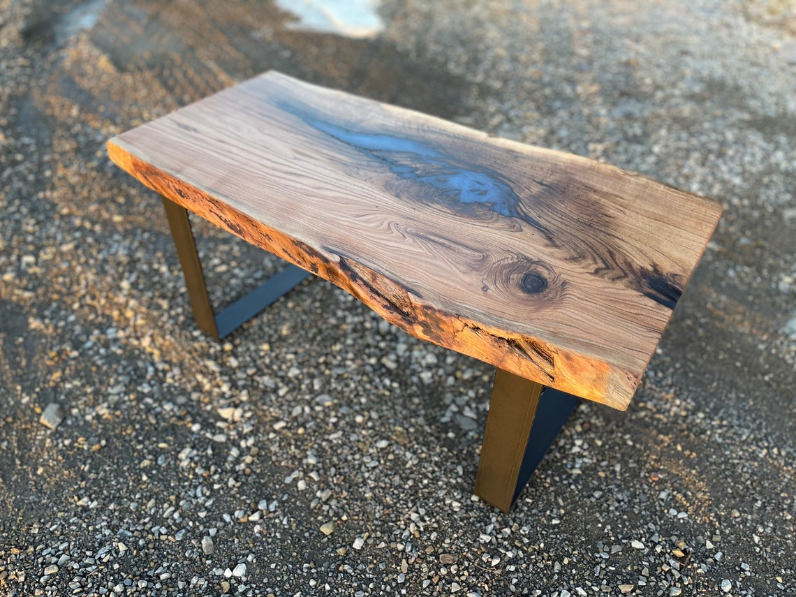 Live Edge Butternut Coffee Table - Etsy