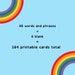 Rainbow Communication Cards for Adults AAC for (Instant Download) - Etsy
