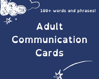 Rainbow Communication Cards for Adults AAC for (Instant Download) - Etsy