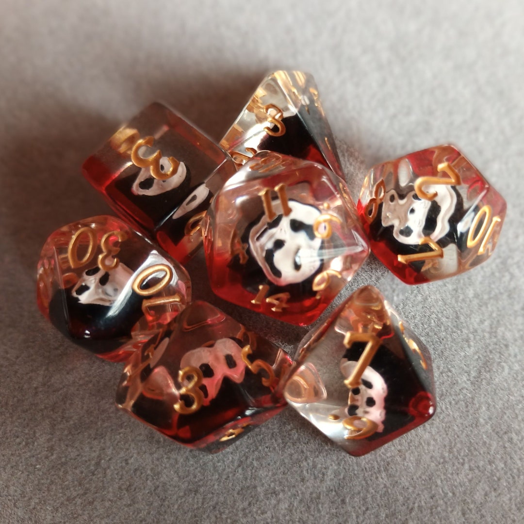 Scary Haunted Ghost Polyhedral Dice Set for Dungeons & Dragons DND - Etsy