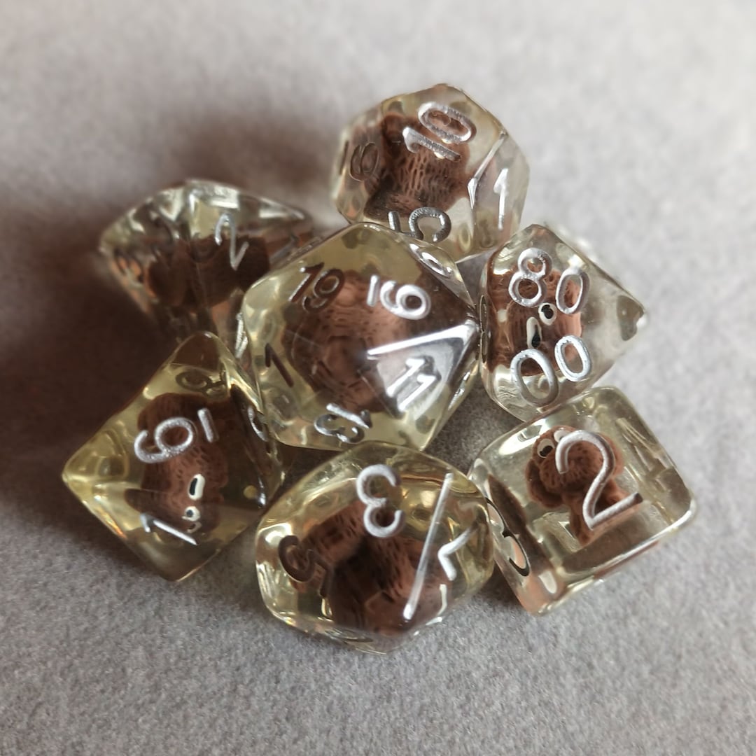 Wolf Puppy Dog Polyhedral Dice Set for Dungeons & Dragons DND - Etsy