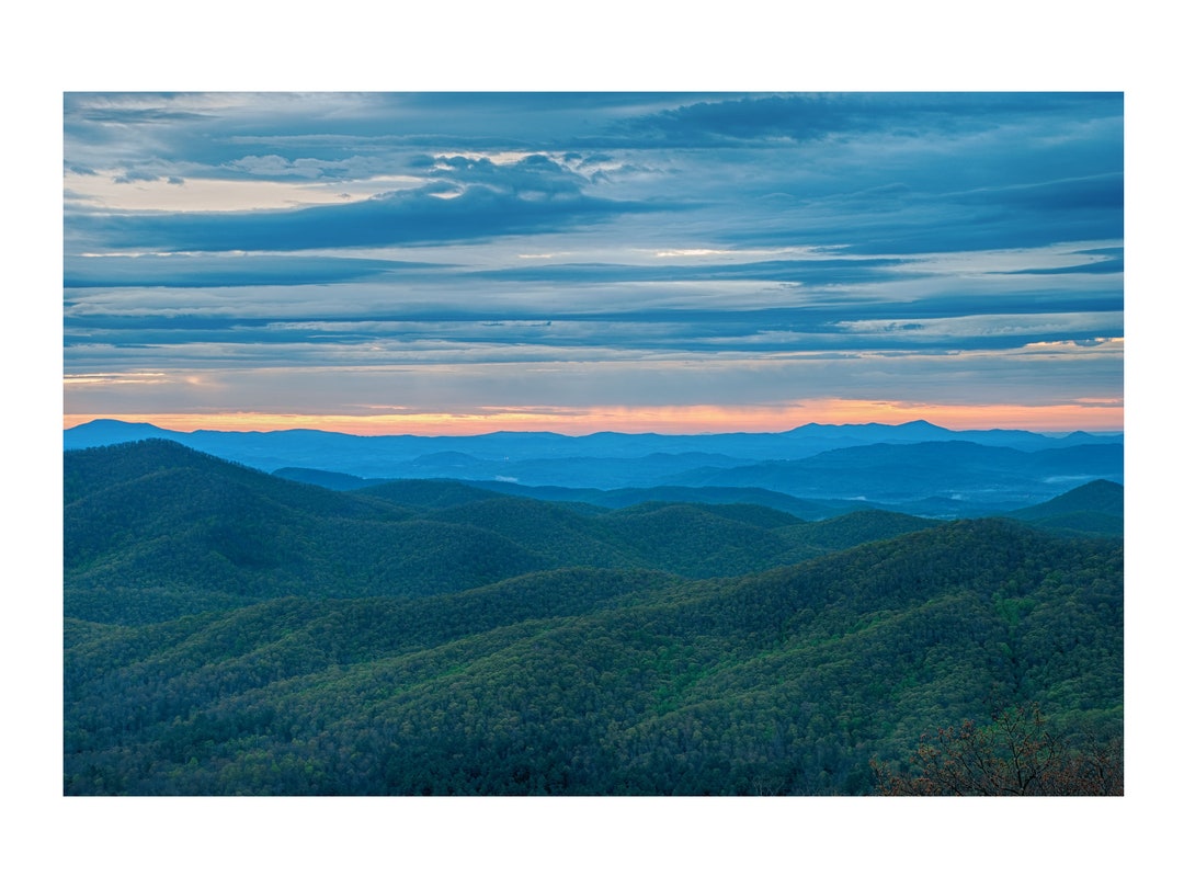 Be Inspired by This Blue Ridge Mountains Sunrise Wall Art - Etsy