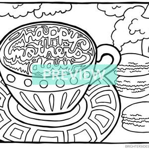 Mother's Day Coloring Page, Printable Mothers Day Coloring Book Pages ...