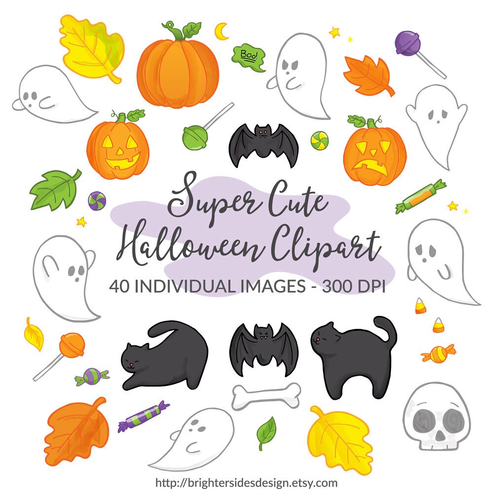 Halloween Clipart, Halloween Party Spooky Fall Clip Art, Ghost, Pumpkin ...