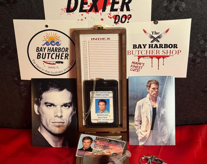 Dexter Inspired Blood Slide Trophy Box With Free Accessories & Free ...