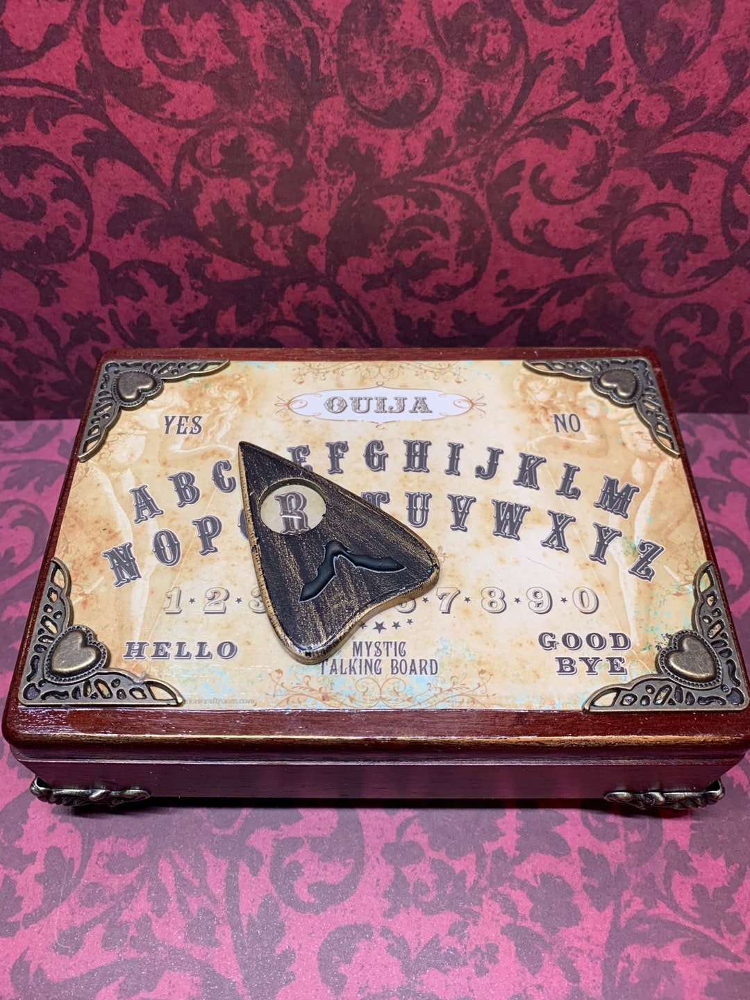 Ouija Game Box Ouija Cards Skull Dice Set. Goth Creepy Spirits - Etsy