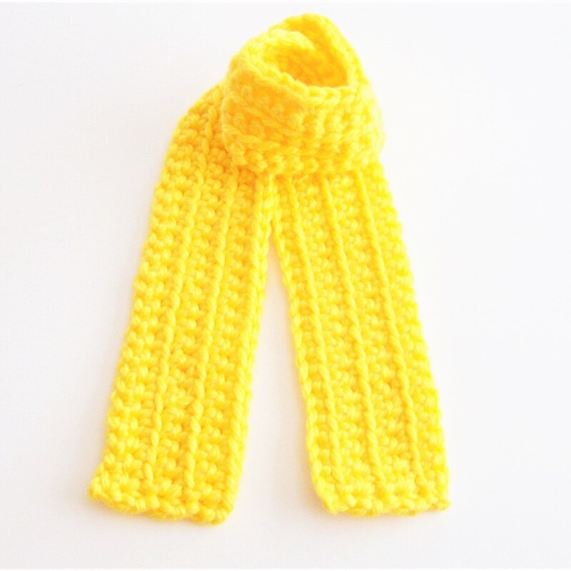 Bright Yellow Scarf - Etsy