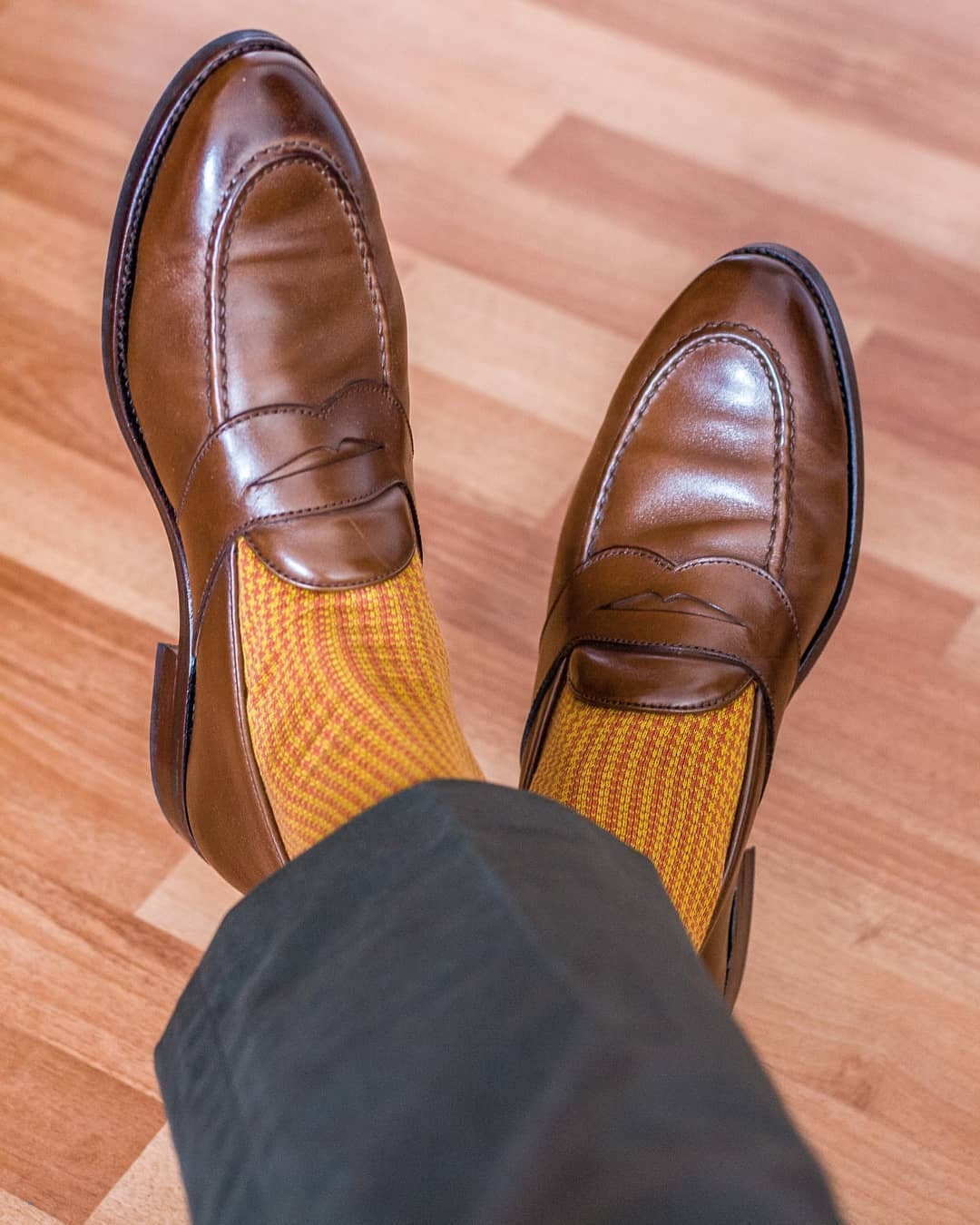 Mens Socks | Houndstooth Socks | Golden Socks | Gift for Him | Over the ...