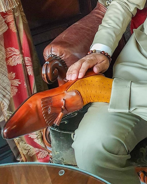Men's over the calf patterned dress socks store