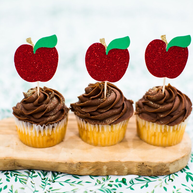 Apple Cupcake Topper - Etsy