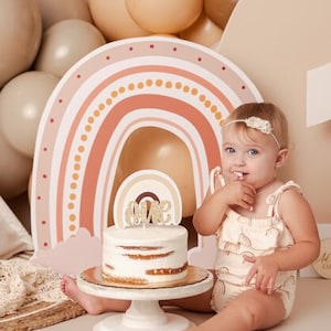 Boho Rainbow First Birthday. Muted Rainbow First Birthday. Boho 1st ...