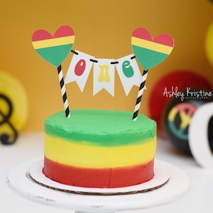 One Love Cake Topper. One Love First Birthday. One and Loved 1st ...