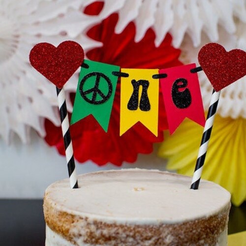 One Love Cake Topper. One & Loved Cake Topper. One Love 1st - Etsy