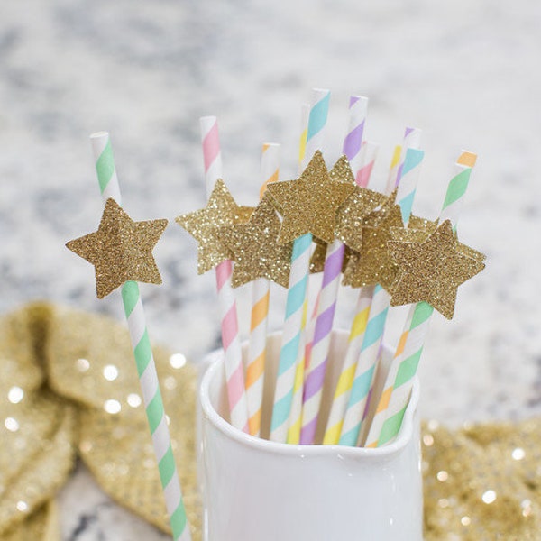 Pastel Color Straws - Etsy