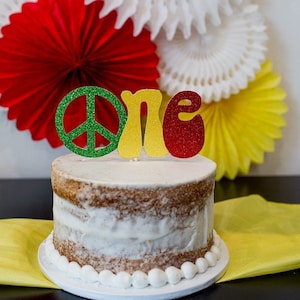 One Love Cake Topper. One & Loved Cake Topper. One Love 1st Birthday ...